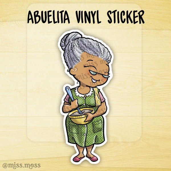 Grandma Abuelita Large Vinyl Sticker – Miss Moss Gifts