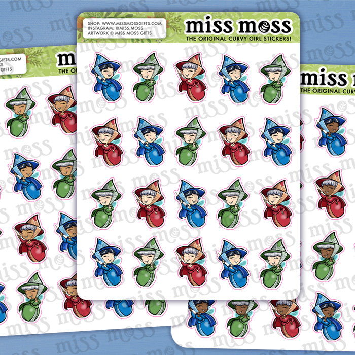 Mini Fairy Godmothers Vinyl Planner Stickers – Miss Moss Gifts