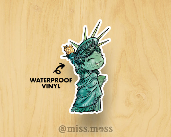 Lady Liberty Large Vinyl Sticker – Miss Moss Gifts