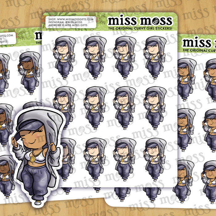 Slim Shady Girl Vinyl Planner Stickers – Miss Moss Gifts