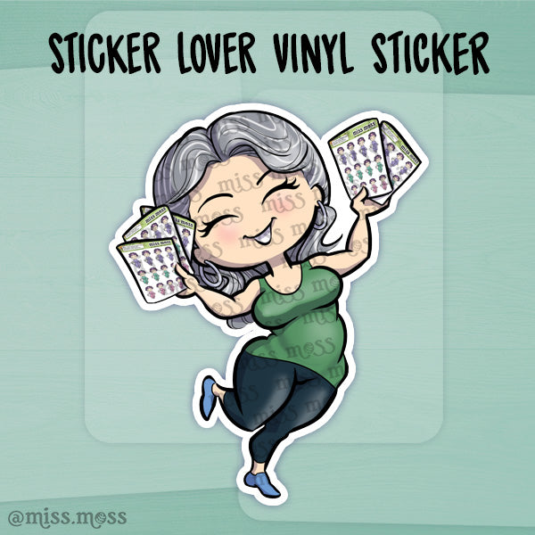 Sticker Lover Large Vinyl Sticker – Miss Moss Gifts